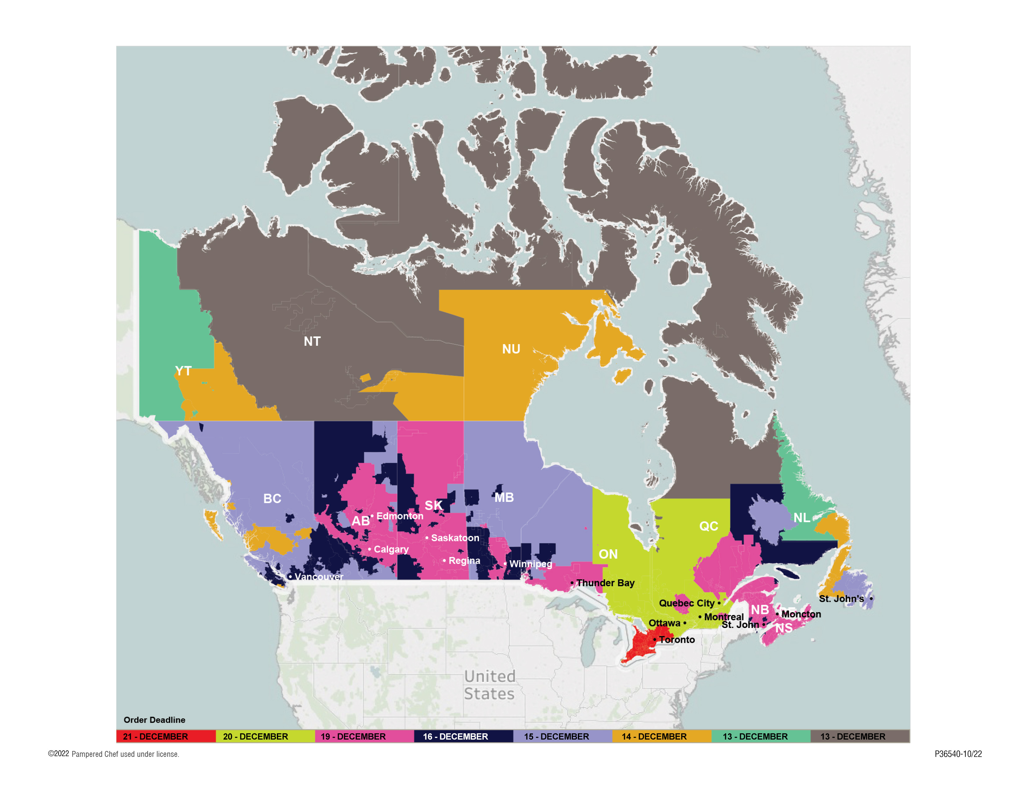 Holiday Shipping Dates | Pampered Chef Canada Site