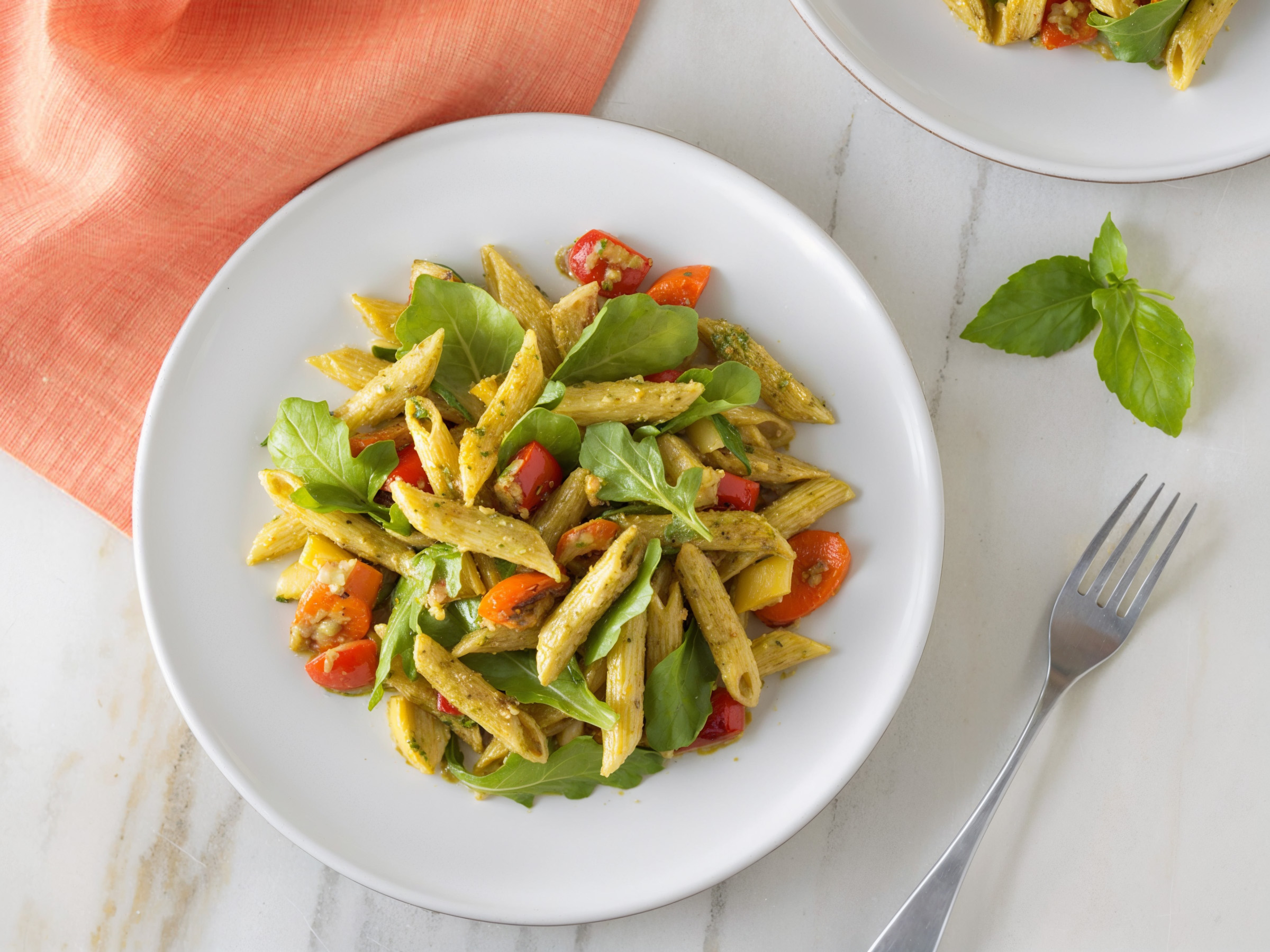 Penne Rigate al Pesto alla Genovese e verdure grigliate | Barilla