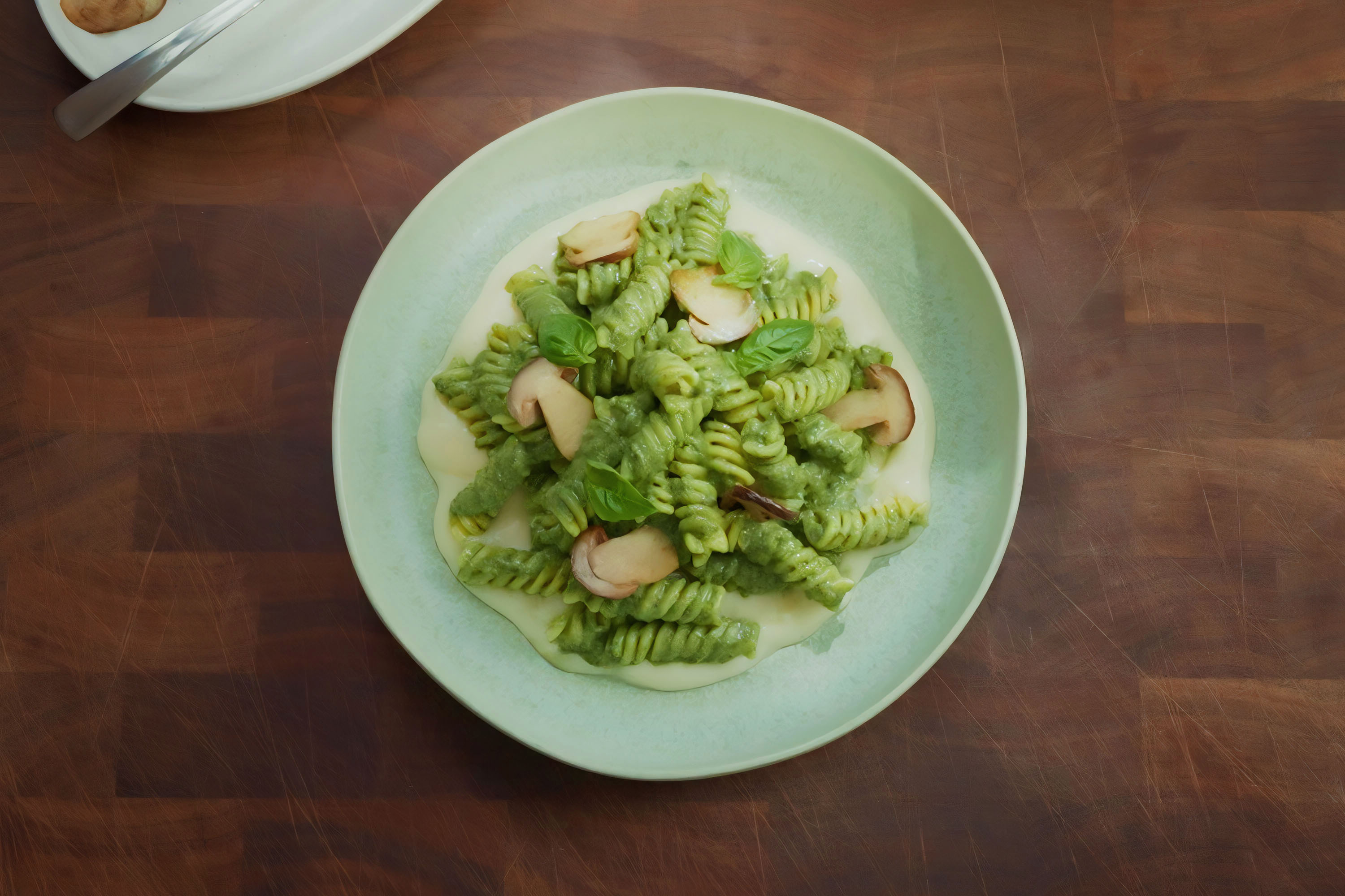 Fusilli con il Pesto Barilla alla Genovese, fonduta di formaggio e ...