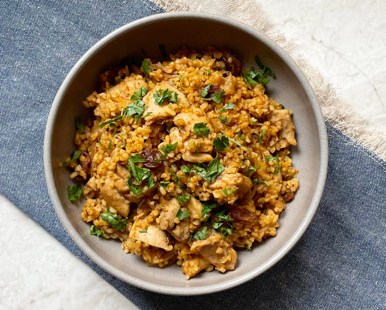 Healthy Chicken & Bulgur Wheat Recipe — KataCooks