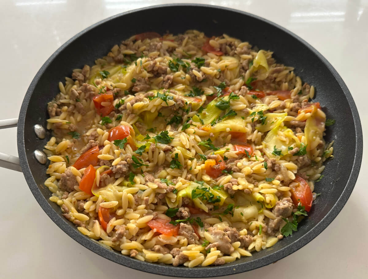 Turkey & Courgette Orzo Pasta — KataCooks