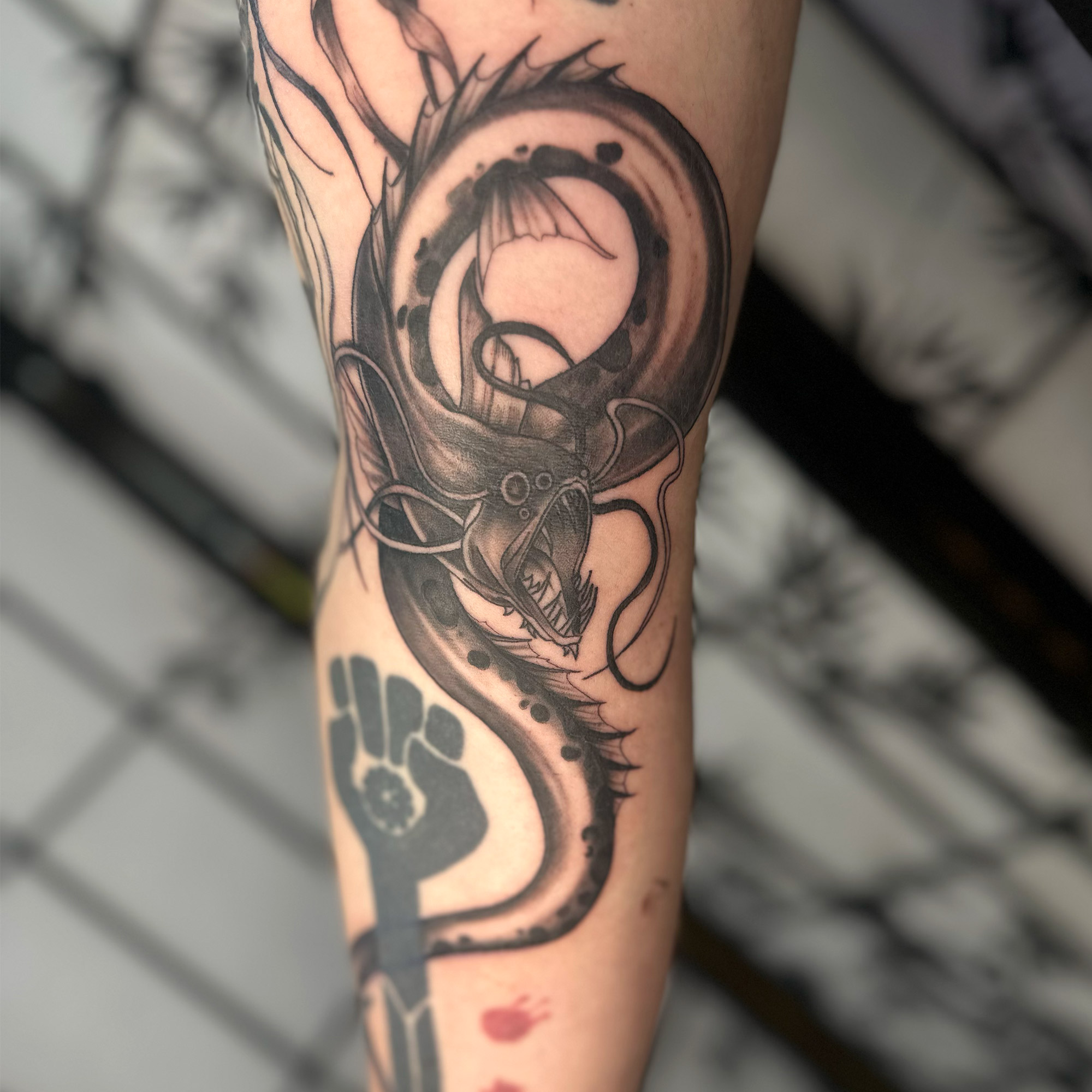 Snake Revolver Tattoo