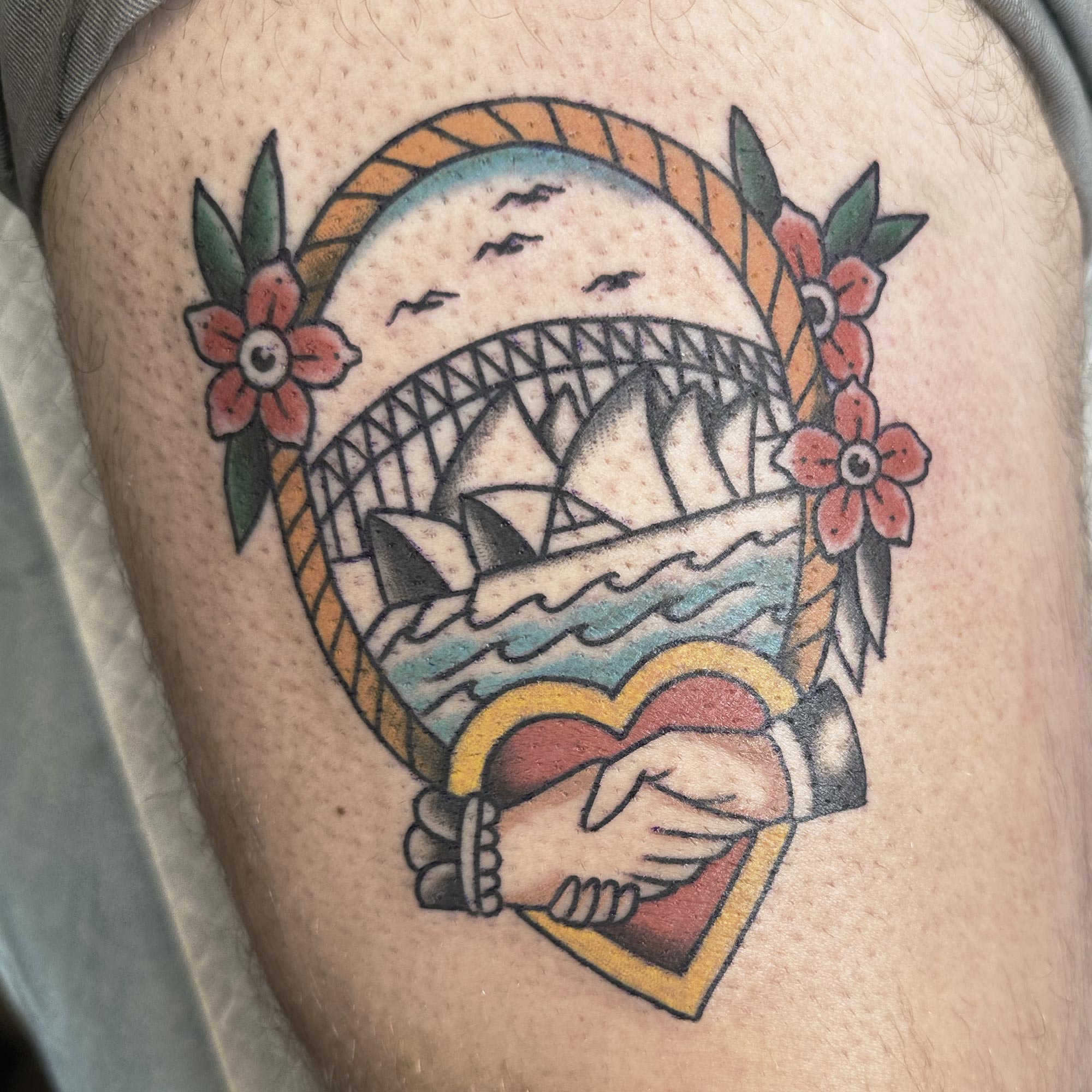 Traditional Sunset Tattoo 90 Sunset Tattoos For Men Fading Daylight