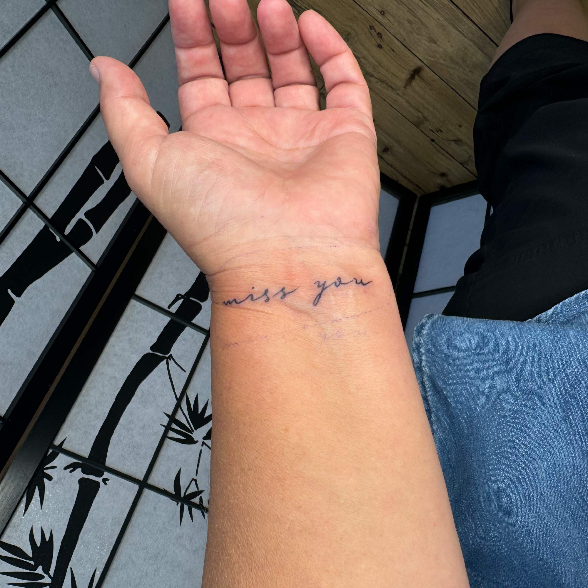 Script Tattoo Wrist
