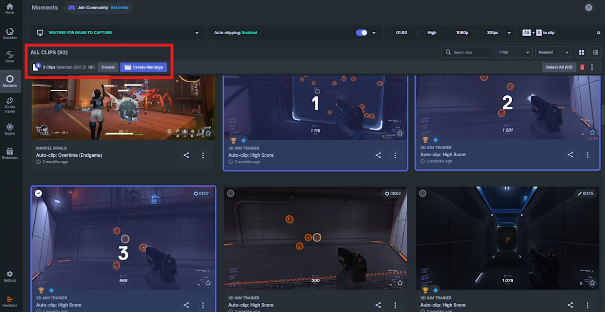 Make a Montage of Your Gaming Clips with Moments