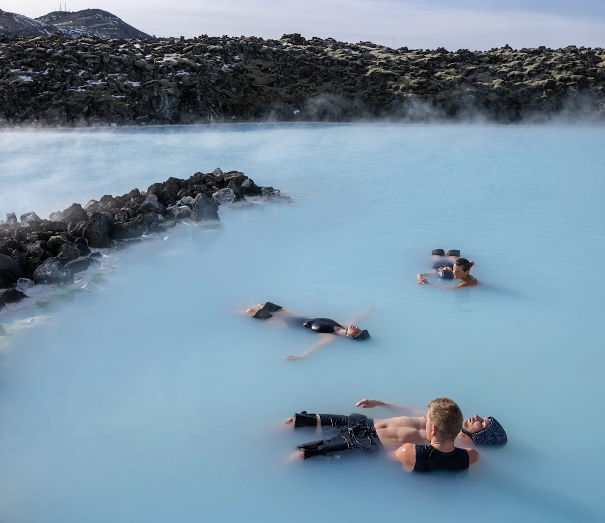 Group floating | Blue Lagoon Iceland