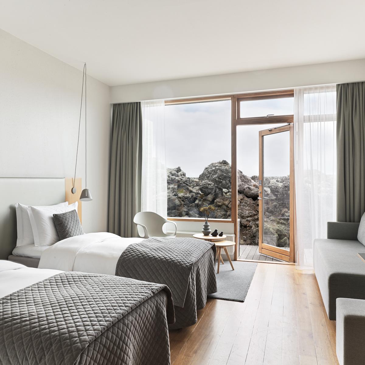 Lava Deluxe Room Twin | Silica Hotel | Blue Lagoon Iceland
