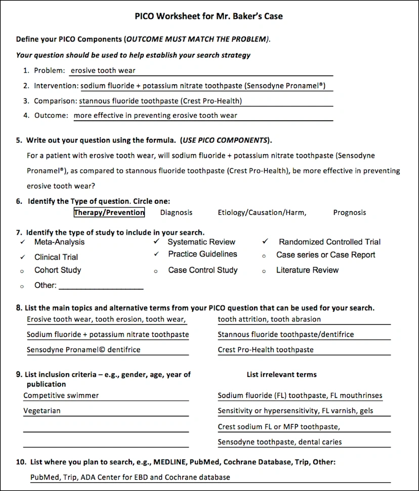 Structuring the PICO Question | Evidence-based Decision Making ...