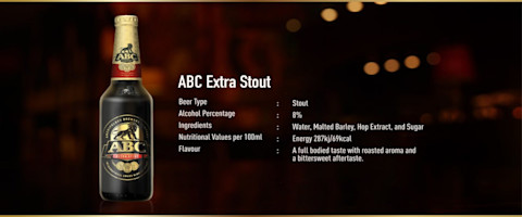 ABC Extra Stout - ABC beer Cambodia
