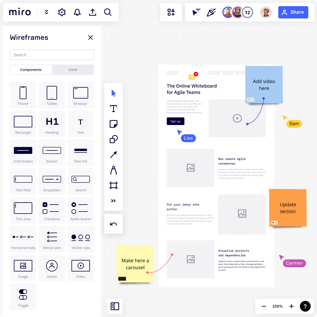 Free Online Canvas Tool for Design Sprints & Research | Miro