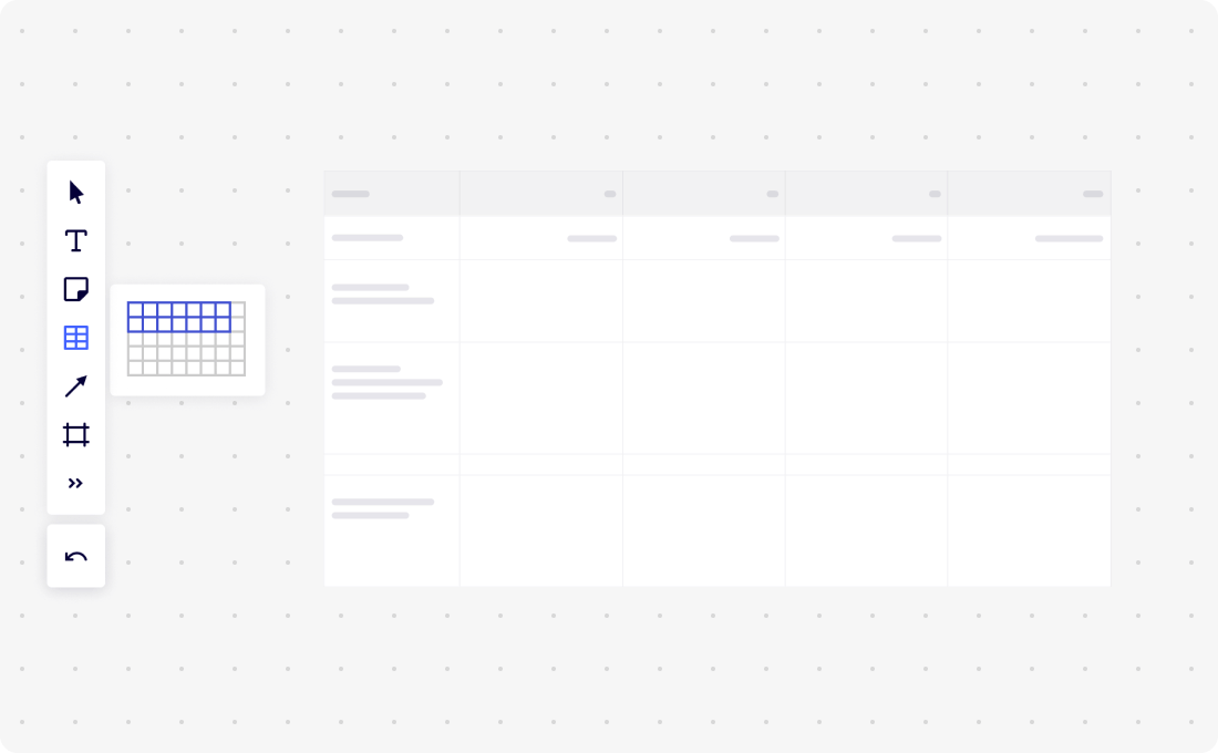 Crie Tabelas Comparativas Online | Editável e Gratuito