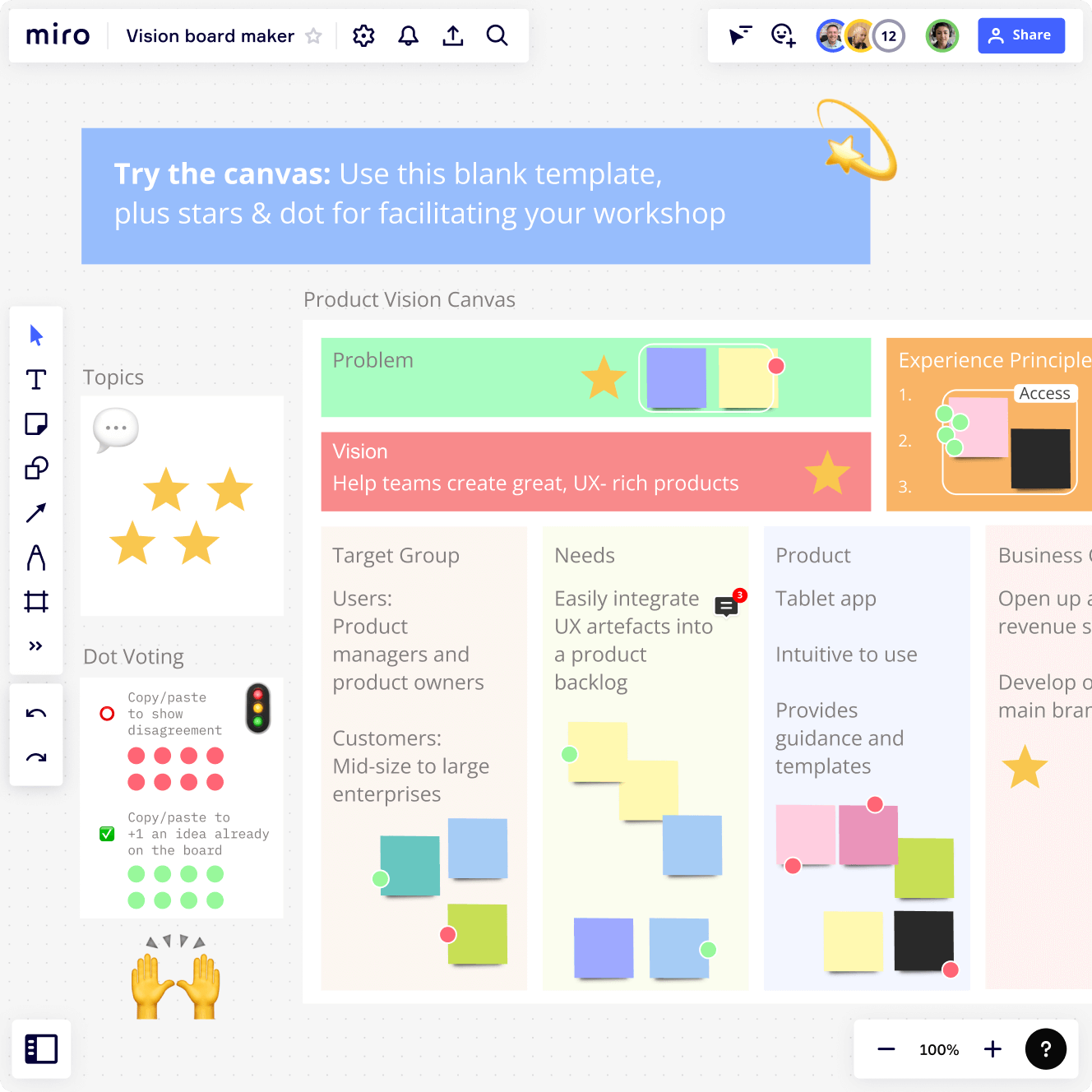 Crea un vision board online gratis | +60M confían