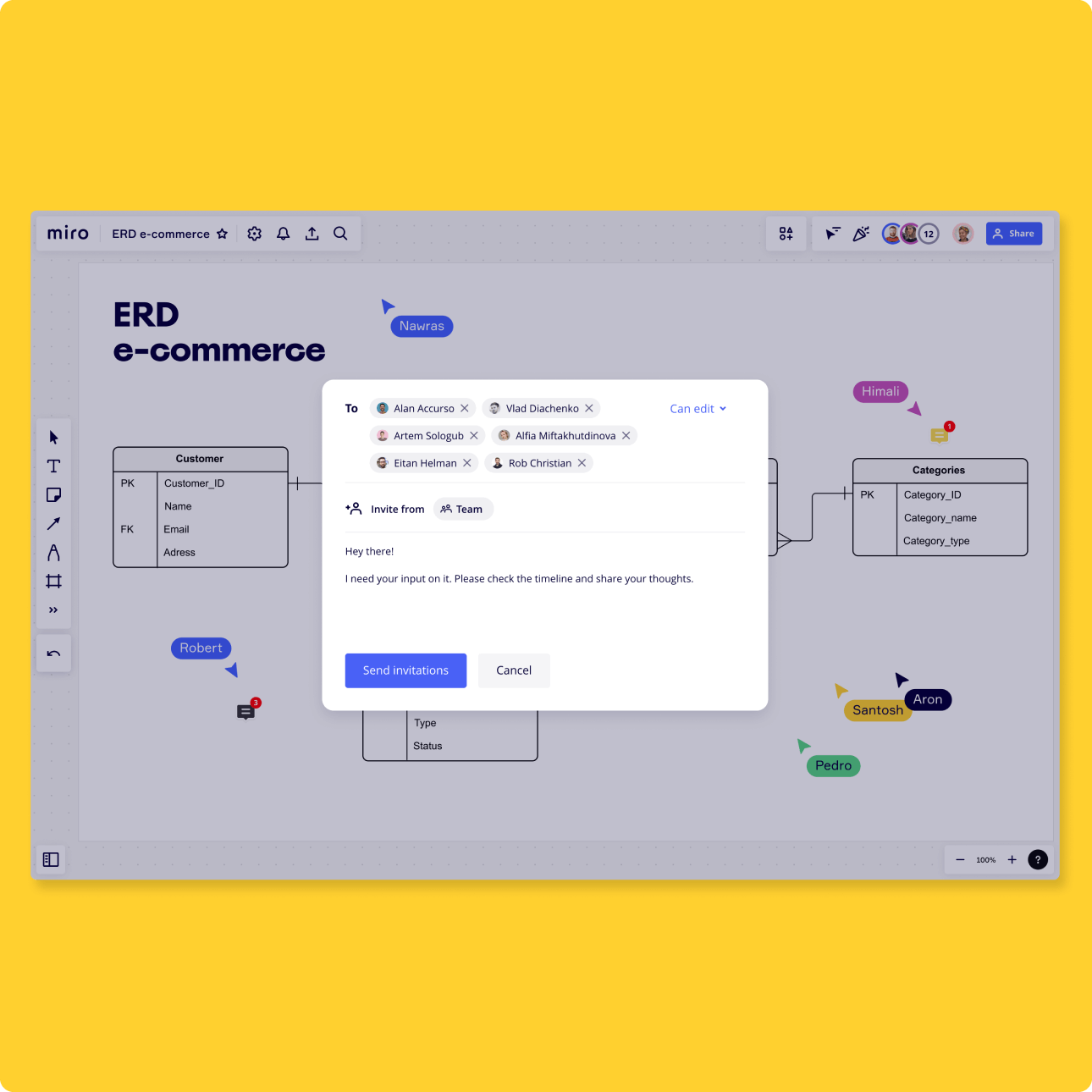 Ein einfaches Entity Relationship Diagramm Tool | Miro
