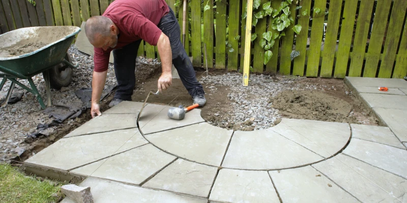 How to lay paving slabs: a step-by-step guide - Garden services - Home ...