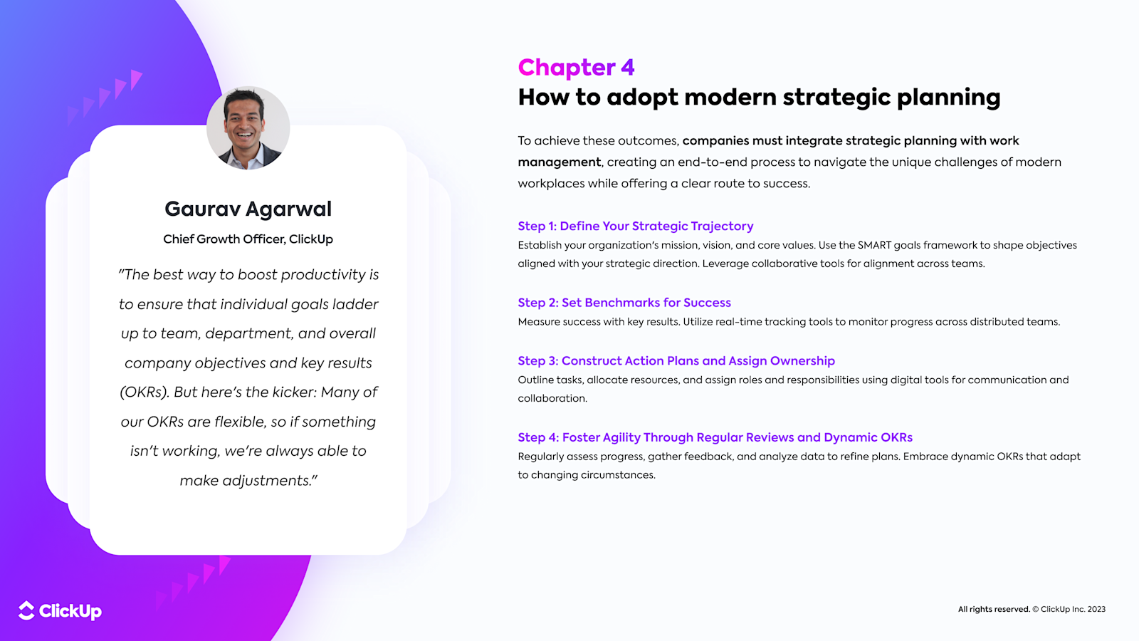 Strategic Planning & OKRs Handbook | ClickUp™