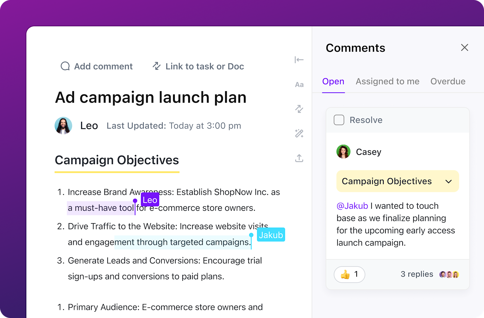 The everything app for campaign management | ClickUp™