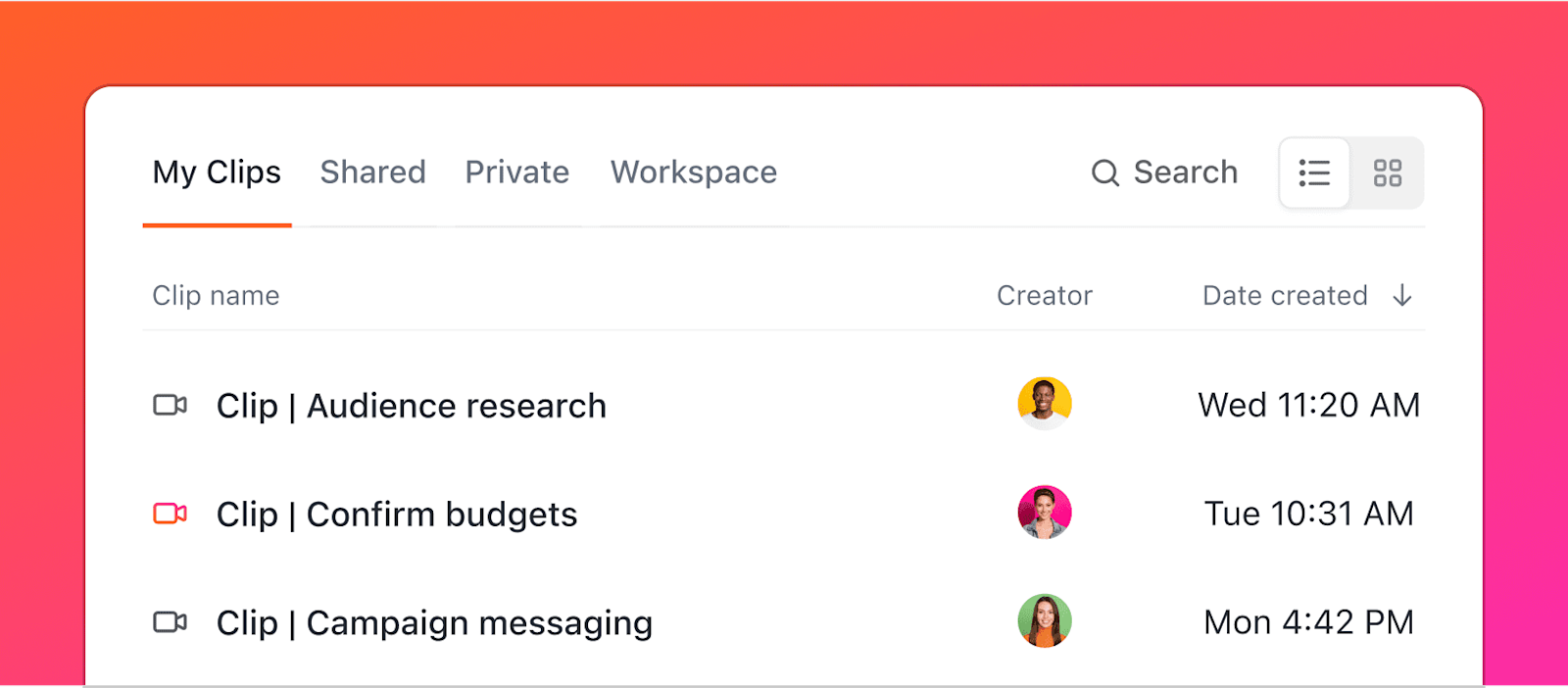 Clips: Screen Recording for Teams | ClickUp