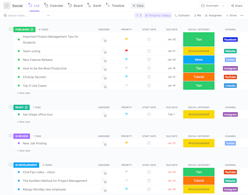 LevelUp Quick Start Templates | ClickUp™