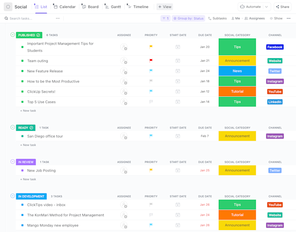 LevelUp Quick Start Templates | ClickUp™