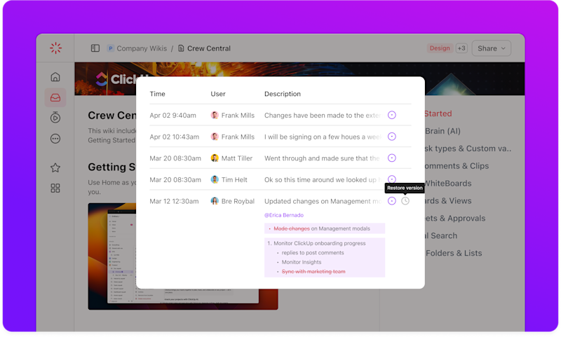 ClickUp Knowledge Management: Document, share, and instantly answer any ...