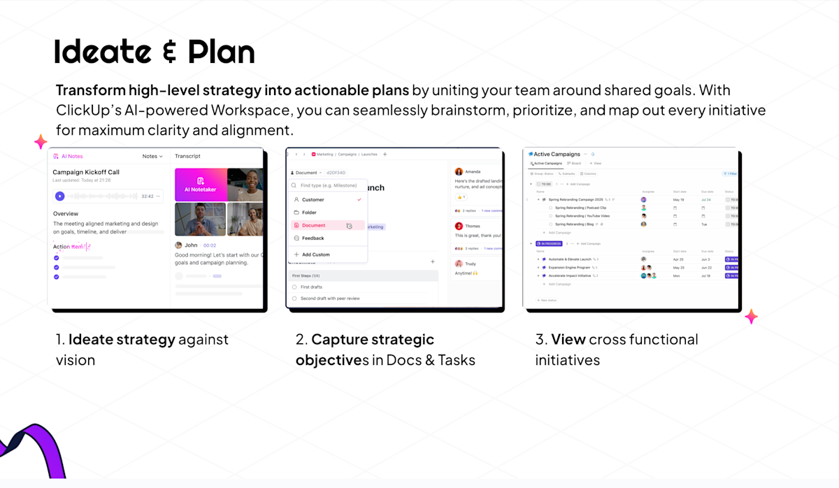 Strategic Initiative Execution AI Playbook | ClickUp