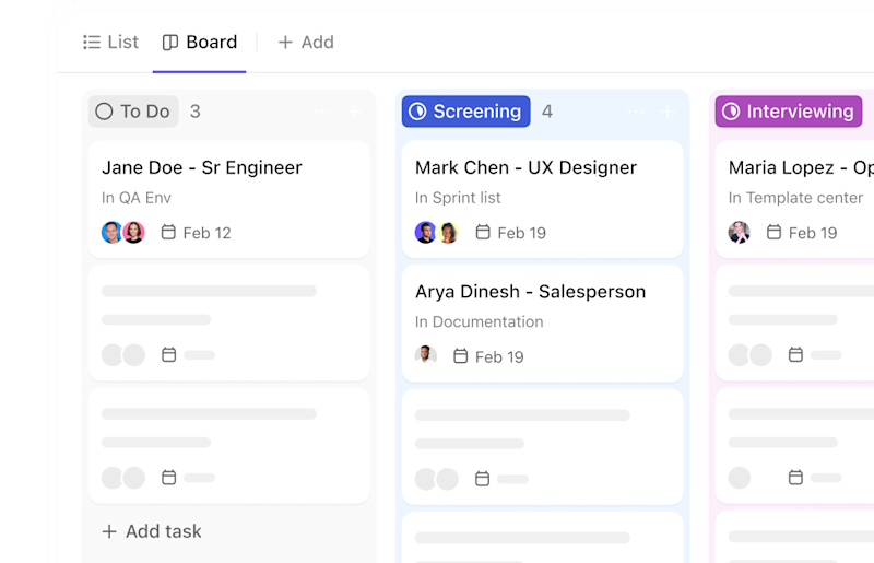The everything app for HR teams | ClickUp™