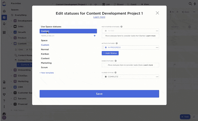 CRM Project Management Software by ClickUp™