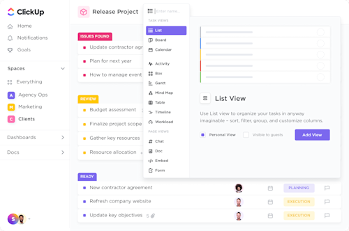 CRM Project Management Software by ClickUp™