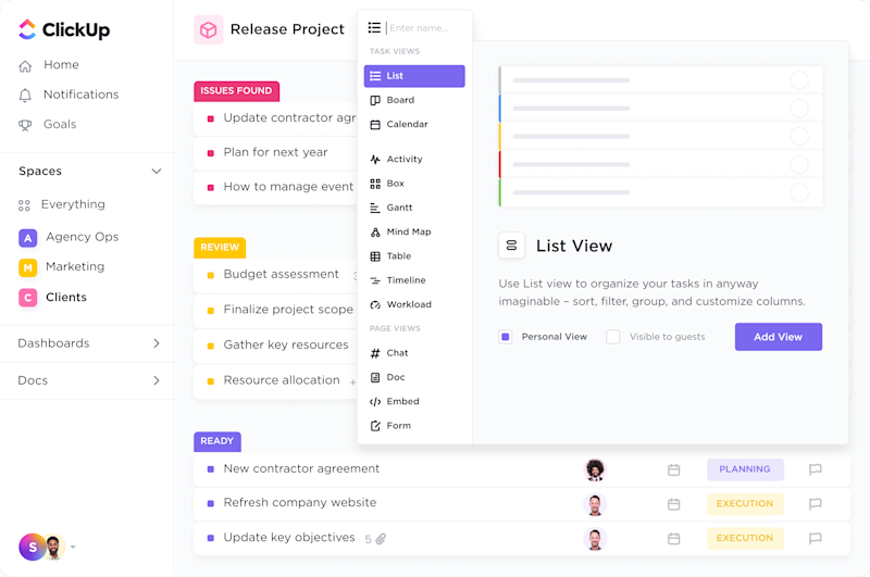 CRM Project Management Software by ClickUp™