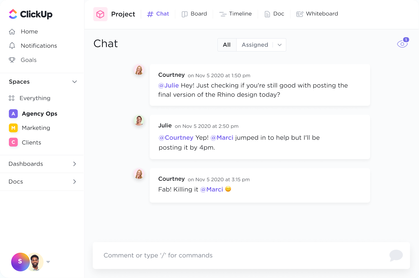 Creative Agency Project Management Software | ClickUp™