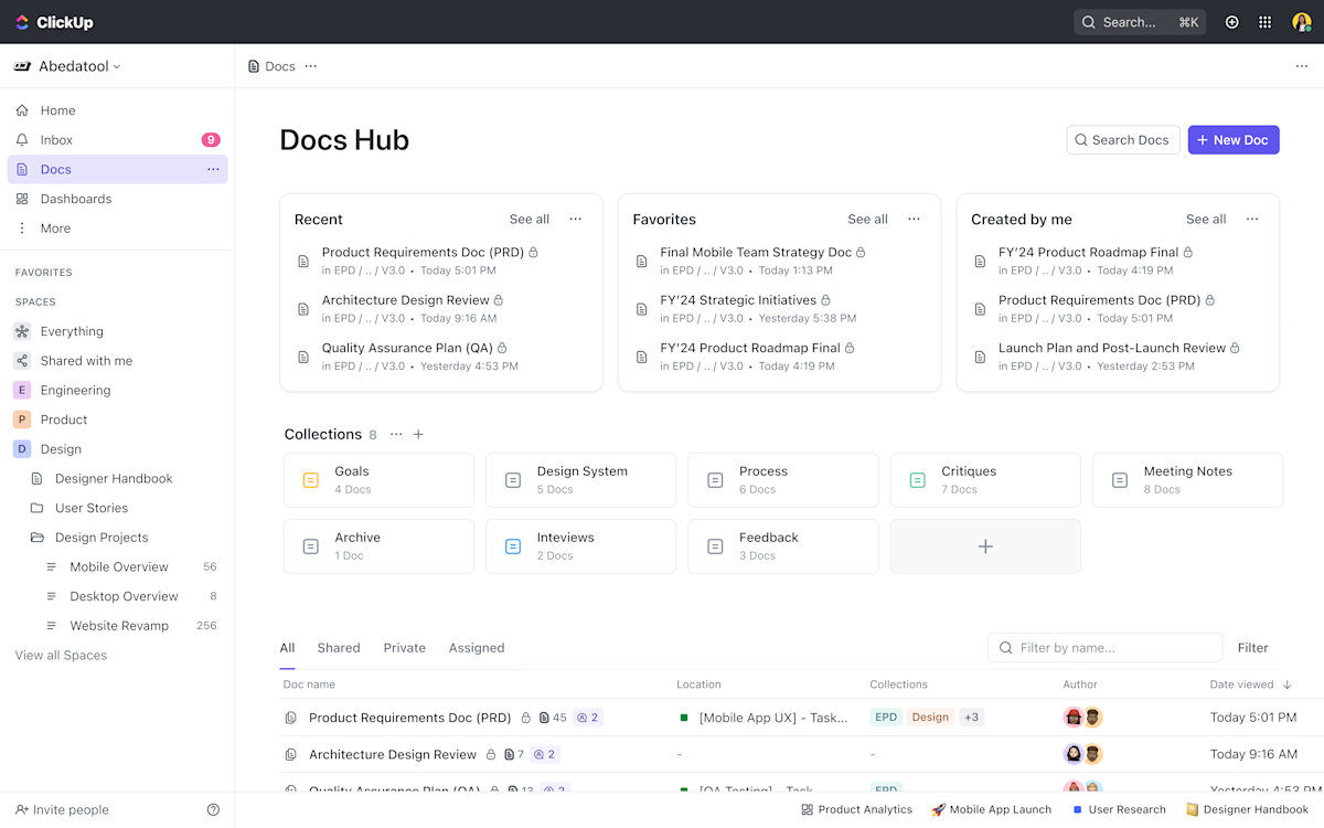 Canvas and Cards in ClickUp™