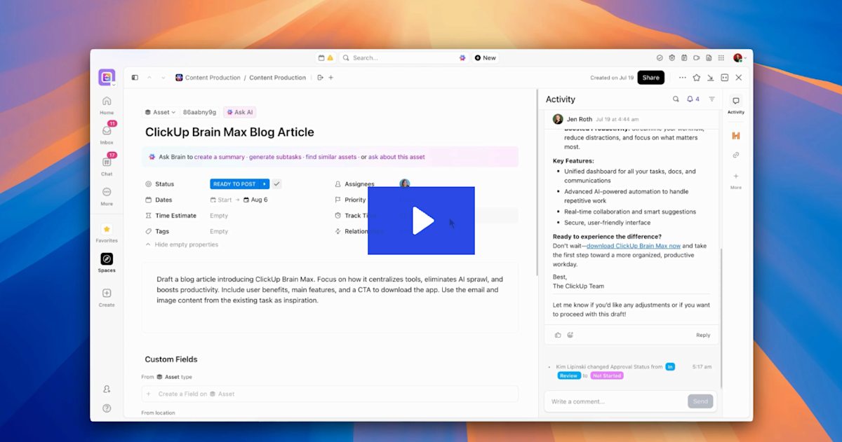 ClickUp for Content Marketers | ClickUp™