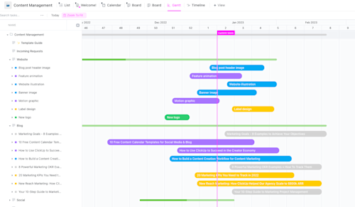 Gantt Chart Templates for Marketing Campaign Plans