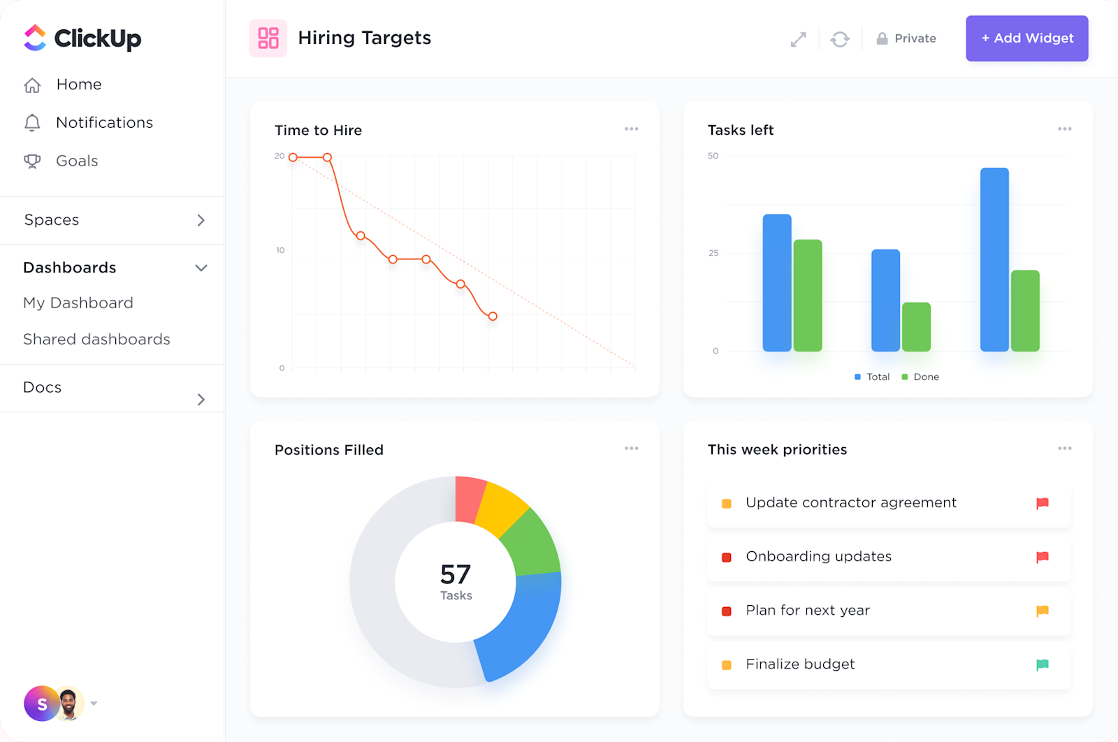 Build and manage your dream team with ClickUp™