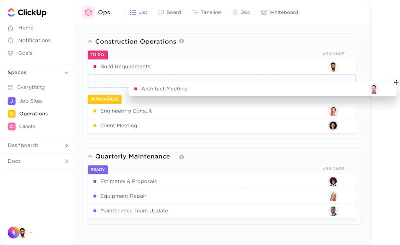 Construction Project Management Software by ClickUp™