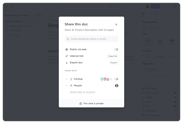 Project Management Software with Document Sharing | ClickUp™