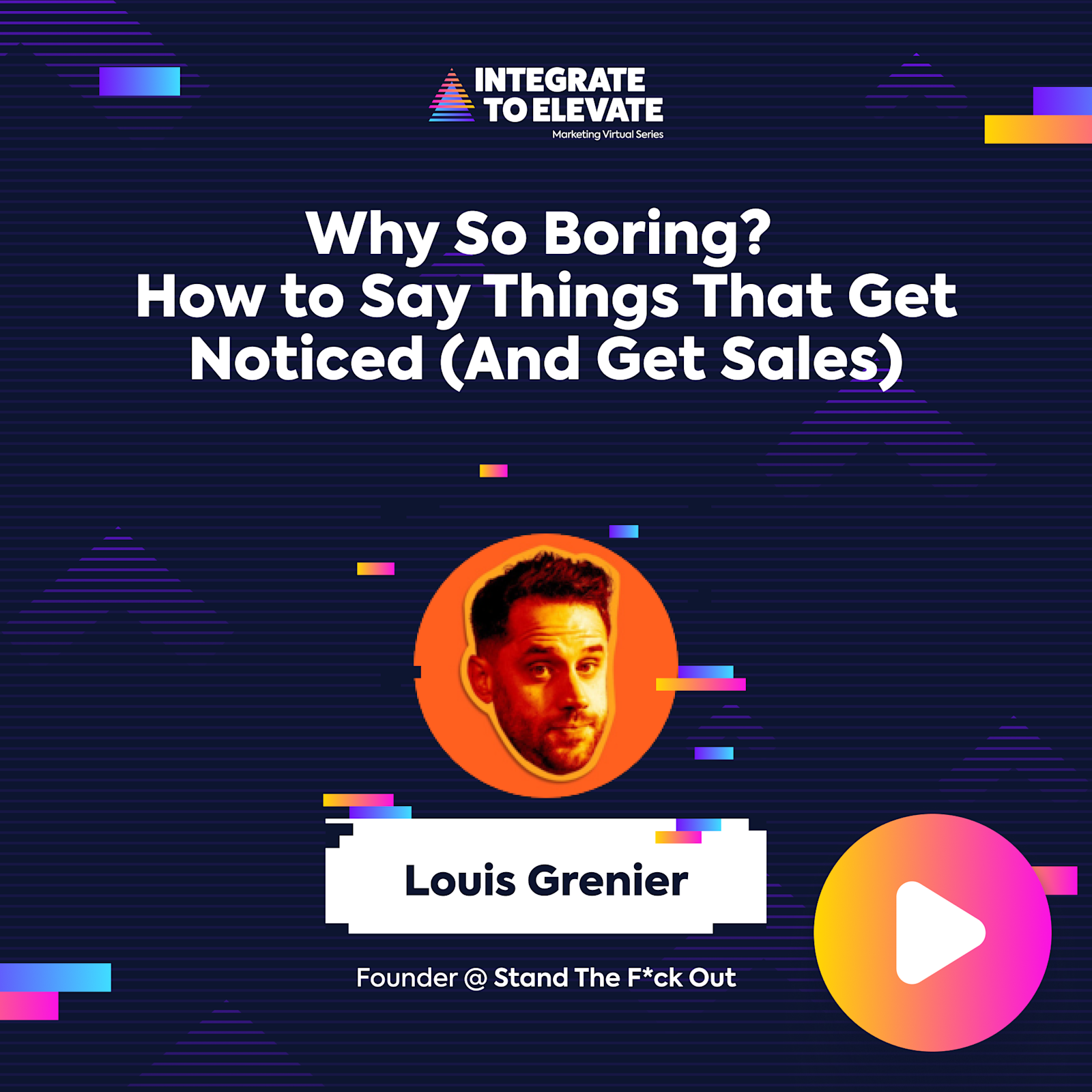 You're registered for ClickUp's Integrate to Elevate Virtual Marketing Series