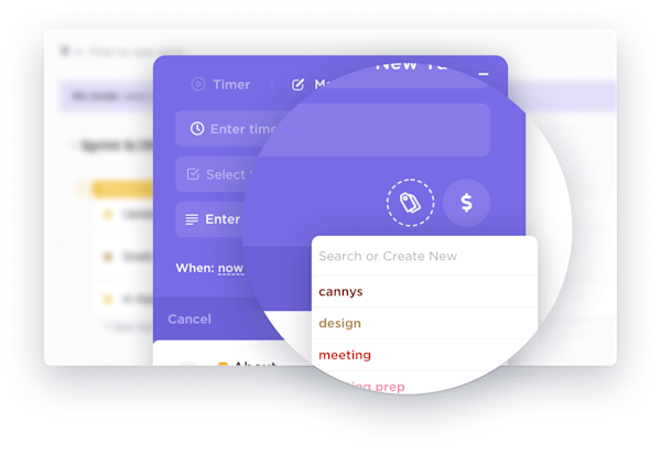Project Time tracking in ClickUp™