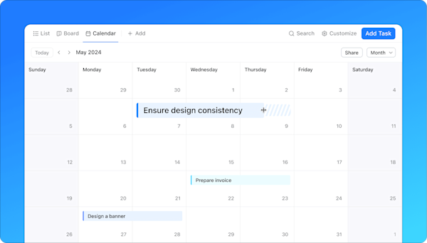 Project Management Software with Calendars | ClickUp™
