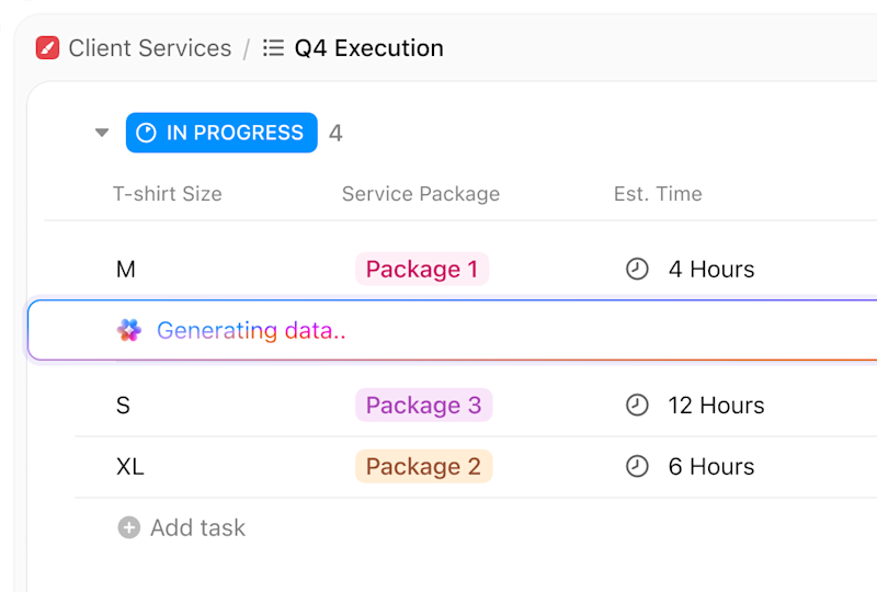 AI-powered Client Services Delivery in ClickUp