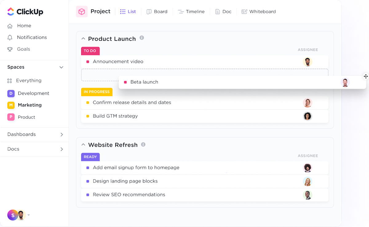 Marketing Project Management Software by ClickUp™
