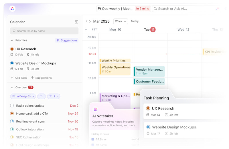 Project Management Software with Calendars | ClickUp™
