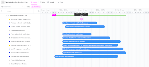Gantt Chart Templates for Design Projects