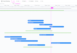 Gantt Chart Templates For Event Planning