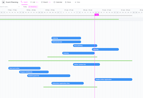 Gantt Chart Templates for Event Planning
