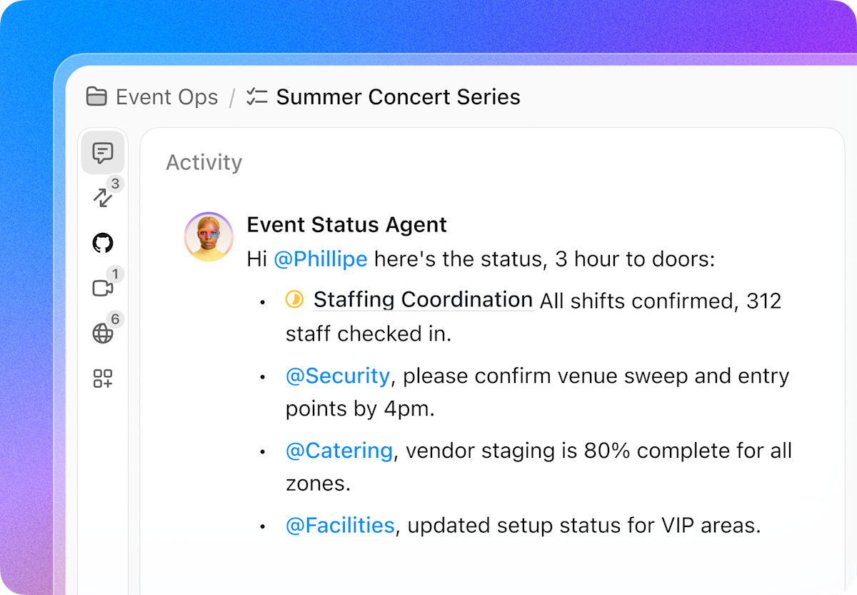 AI for Venue Operations | Stadium Operations Software | ClickUp