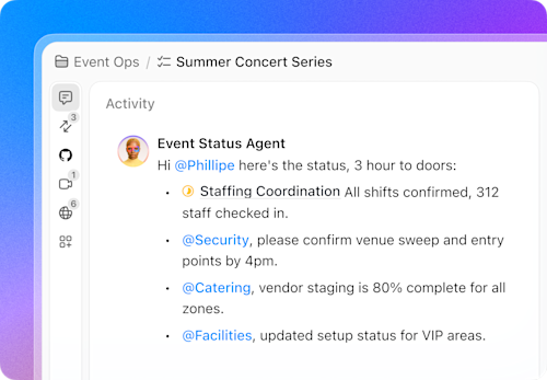 AI for Venue Operations | Stadium Operations Software | ClickUp