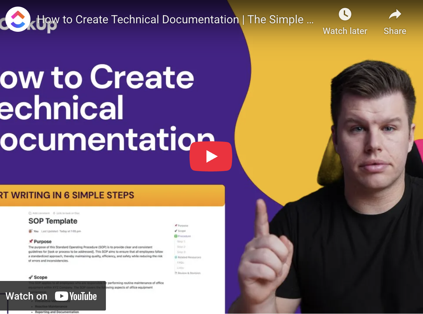 Free Technical Documentation Templates | Built with ClickUp