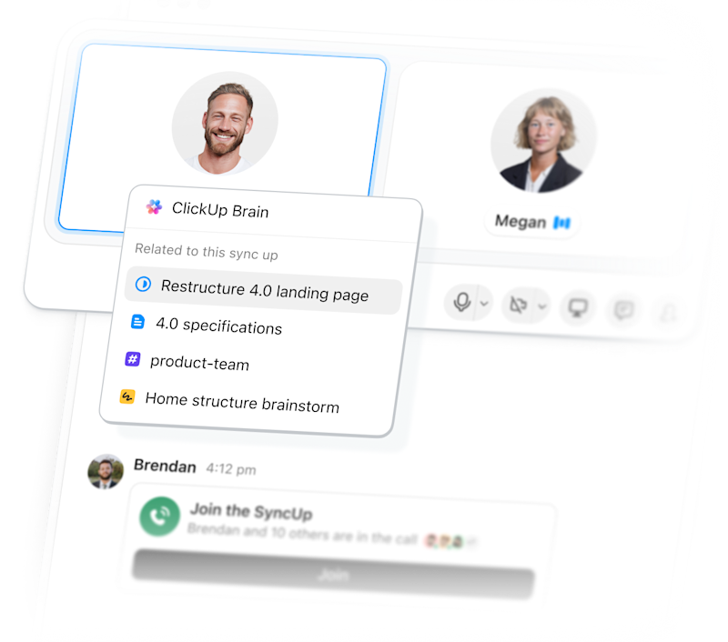 ClickUp SyncUps: One-Click Calls with AI Summaries & Action Items