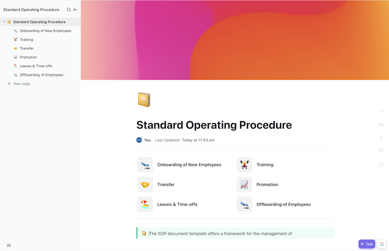 AI-Powered SOP Management: Create, Track & Optimize Procedures